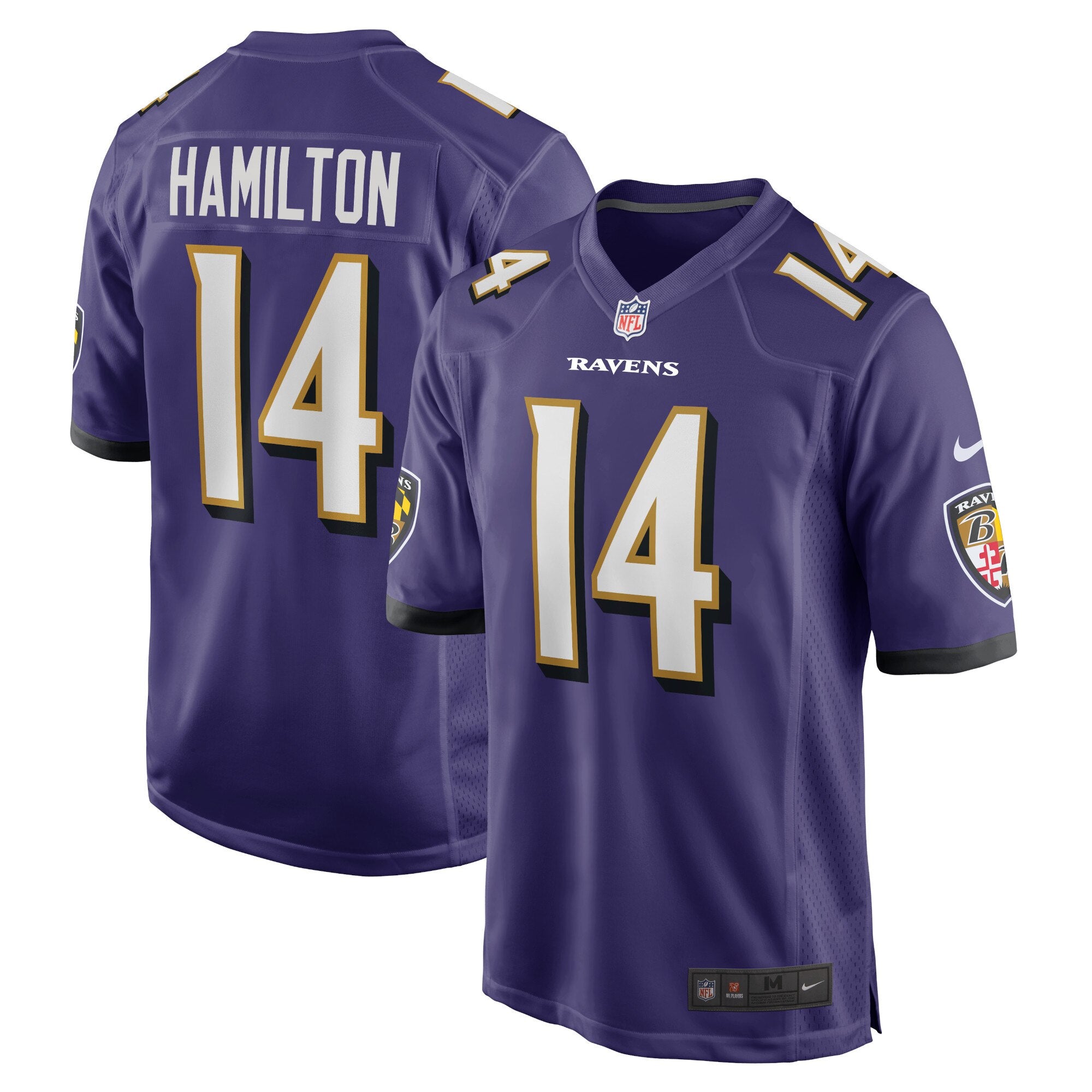 Jersey Baltimore Ravens - #14 Kyle Hamilton